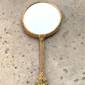 Vintage | Makeup | Antique Make Up Mirror Art Vtg Jewelry Vintage Art ...